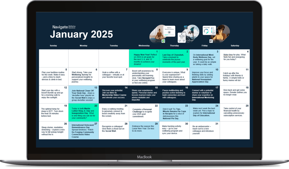 Free Download: 2025 Employee Wellbeing Calendar